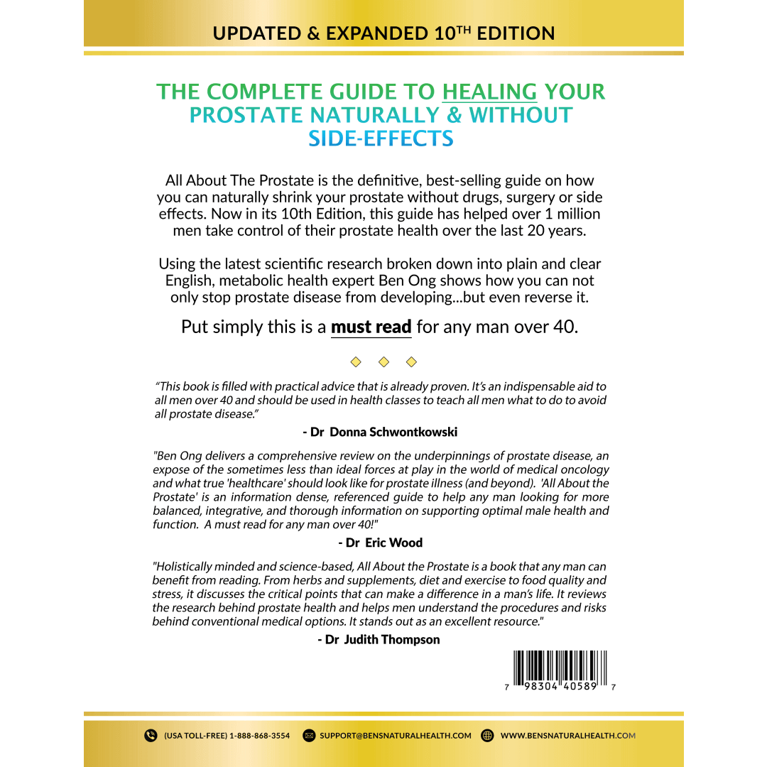 All About The Prostate 10th Edition Bens Natural Health Australia